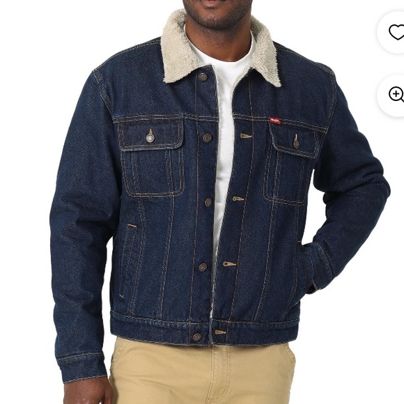 Wrangler | Jackets & Coats | Wrangler Sherpa Lined Denim Jacket | Poshmark
